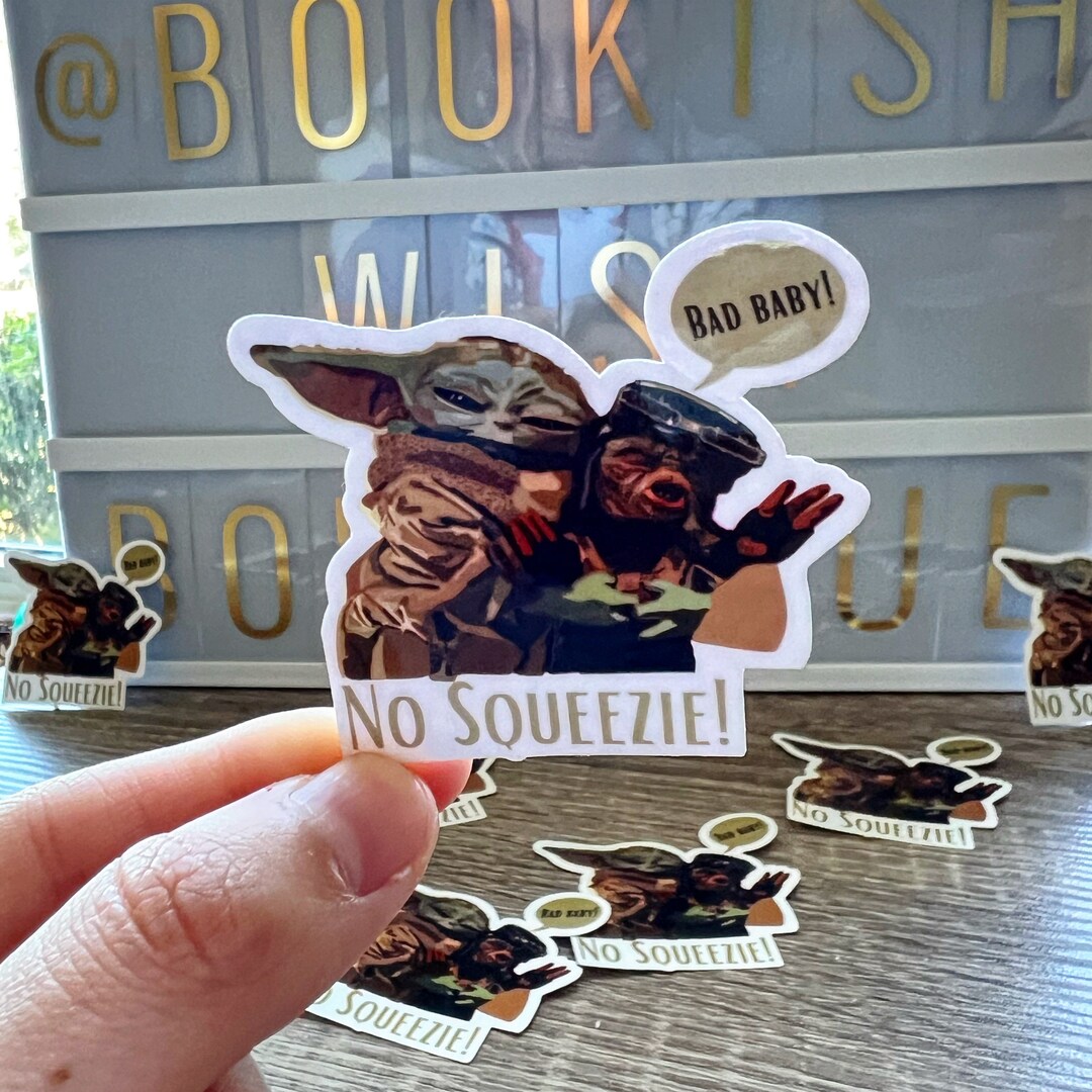 No Squeezie, Bad Baby Sticker Star Wars the Mandalorian Sticker Baby ...