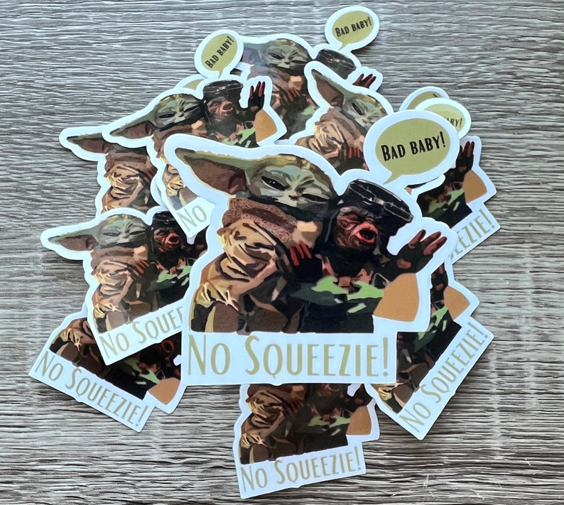 No Squeezie Bad Baby Sticker Star Wars the Mandalorian - Etsy Canada