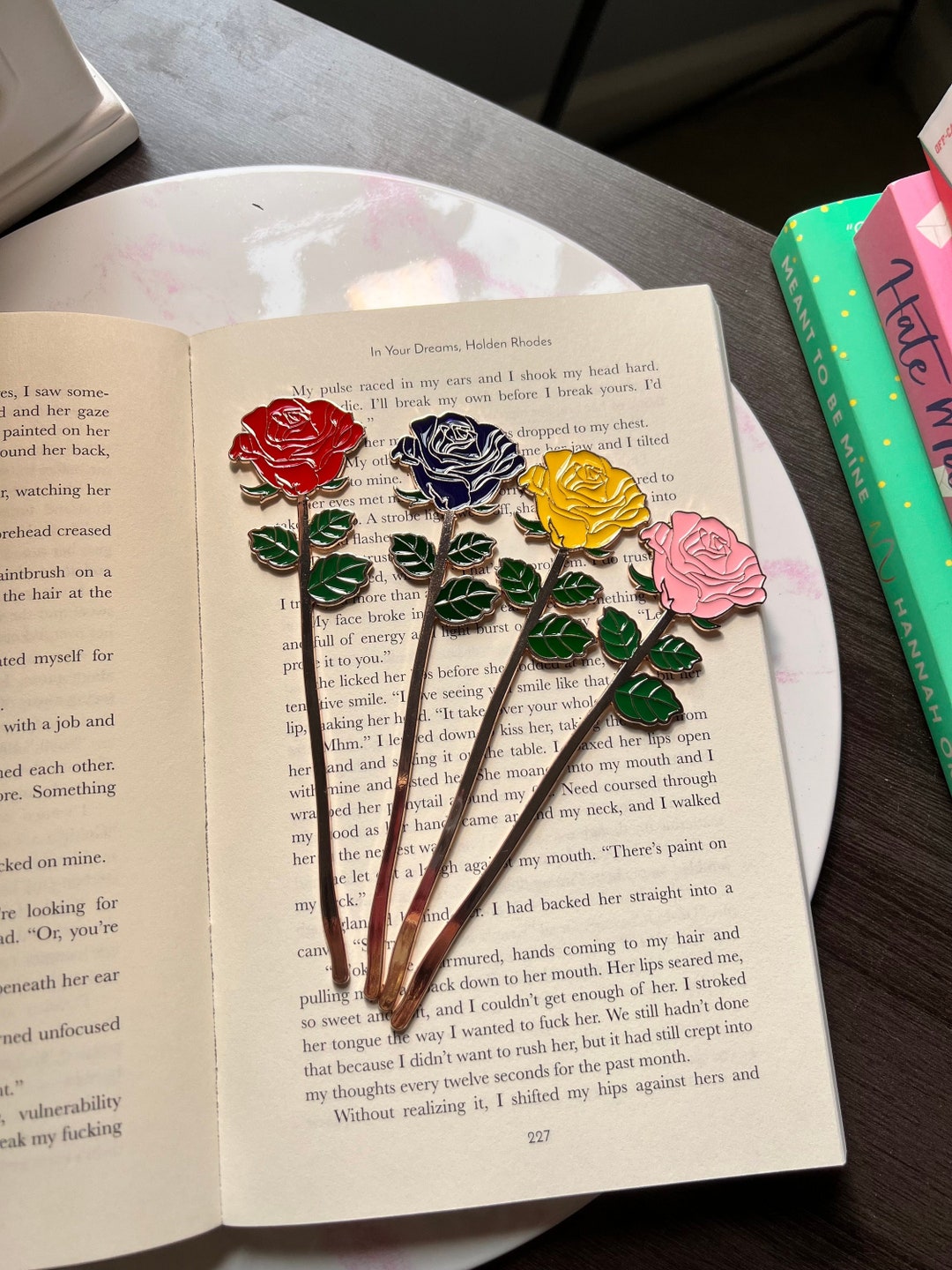 Beautiful Rose Bookmark | Beauty and the Beast Bookmark | Metal ...