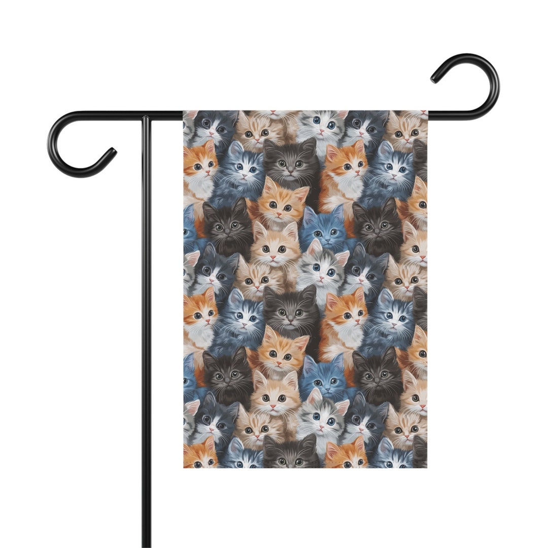 Cat House Banner, Cat Ladies, Cat Banner, Porch Flag,cat Outdoor Decor ...