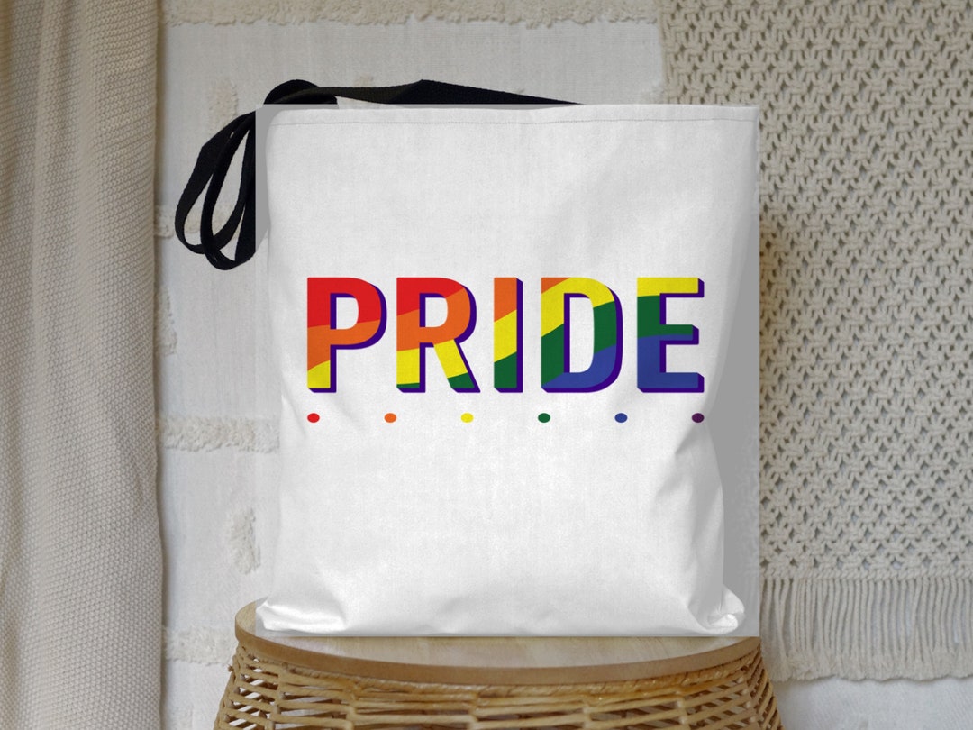 Pride Tote Bag, Personalized Tote Bag, Gay Pride Custom Tote Bag, Pride ...
