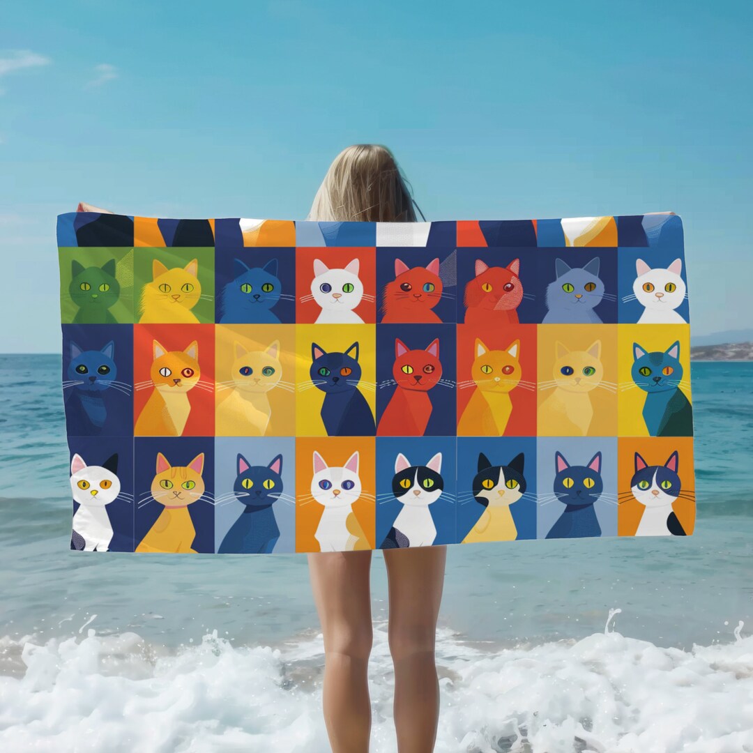 Rainbow Cats Towel, Gay Pride, Say Gay, LGBTQ, Pride Month, LGBTQ Gifts ...