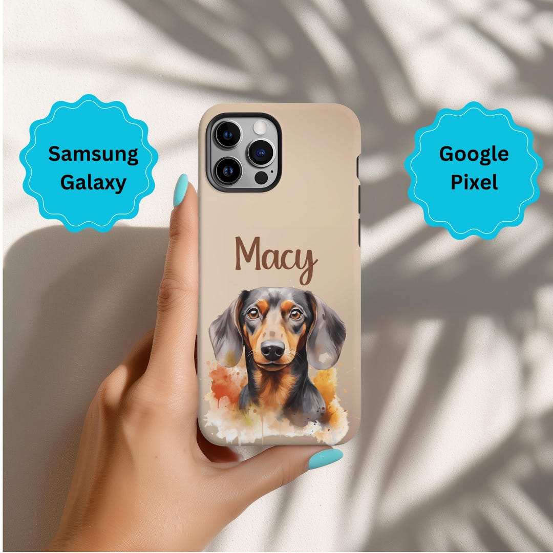 Dachshund Dog Samsung & Google Phone Case: Protective Cover - Etsy
