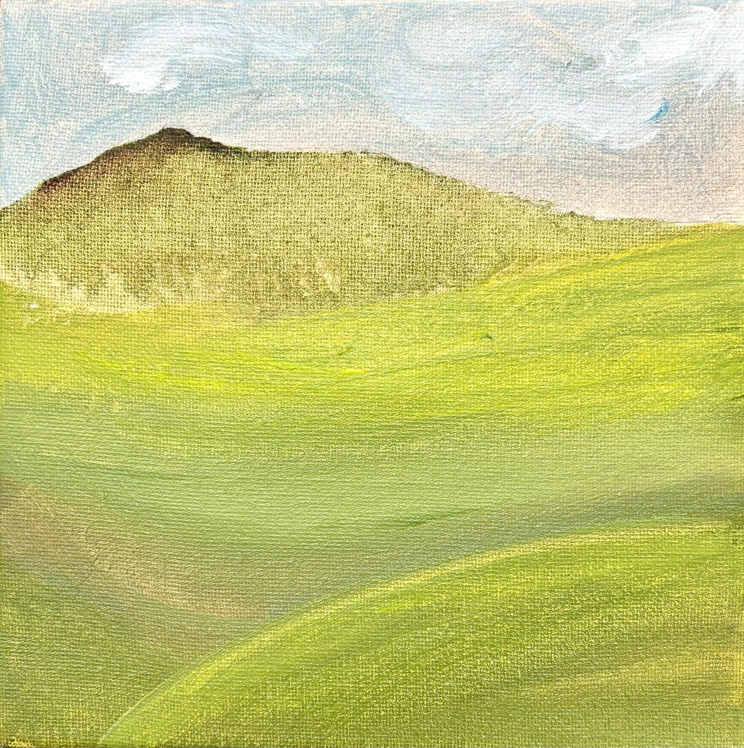 View Near Blue John Cavern, Castleton, Peak District - Acrylic Painting ...