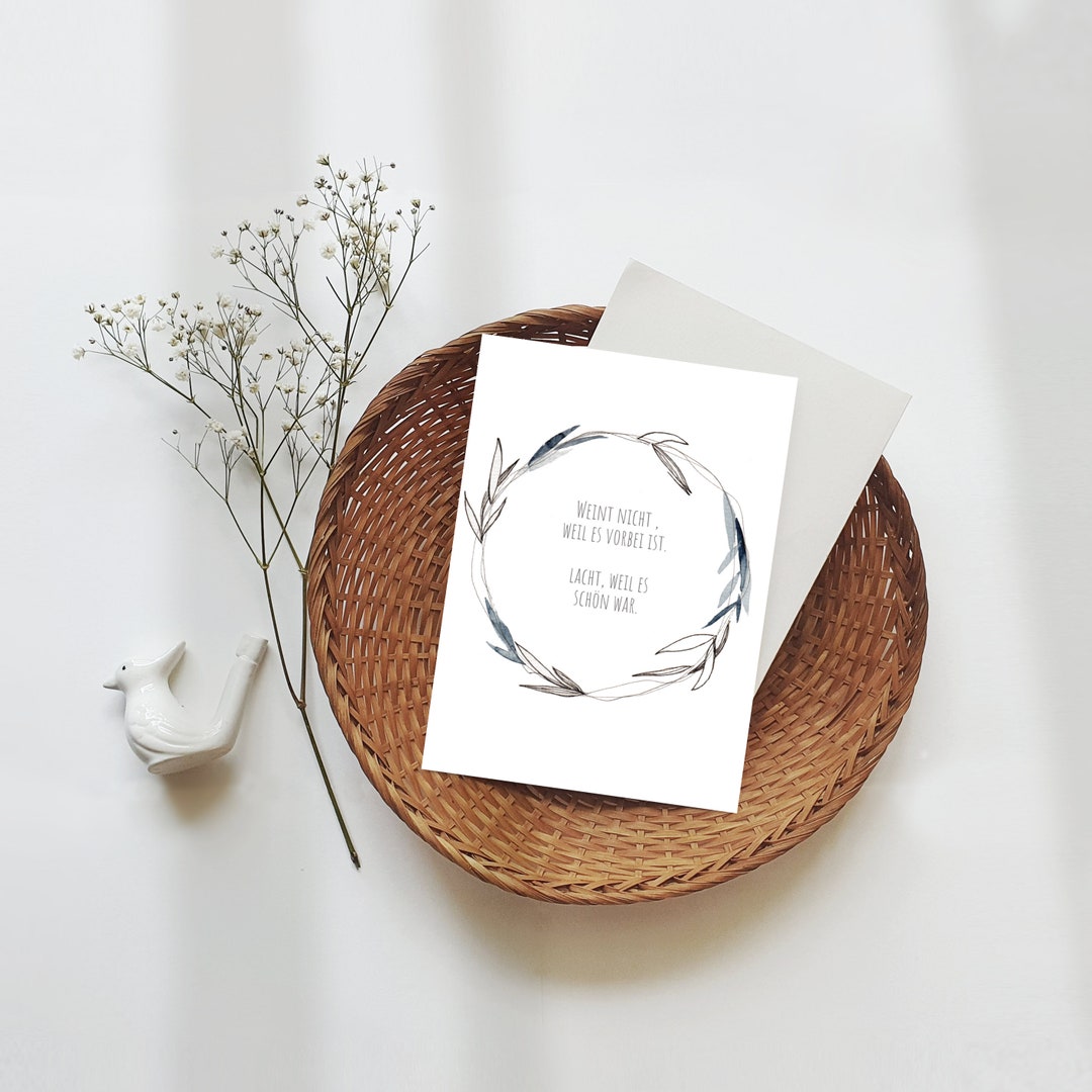 Mourning Card Condolence Card Condolences Mourning Death Death Funeral ...