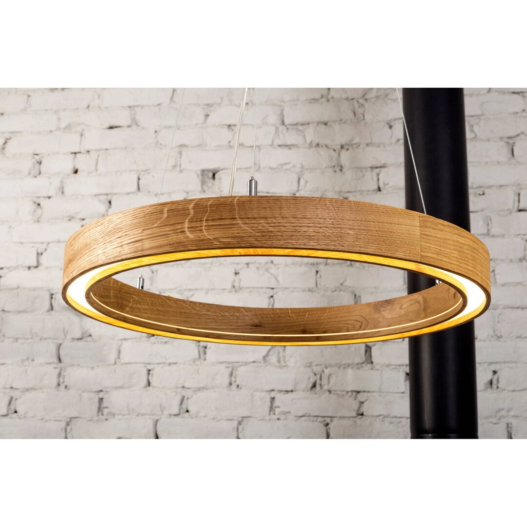 Modern Chandelier Lighting Round Chandelier Living Room Wood - Etsy