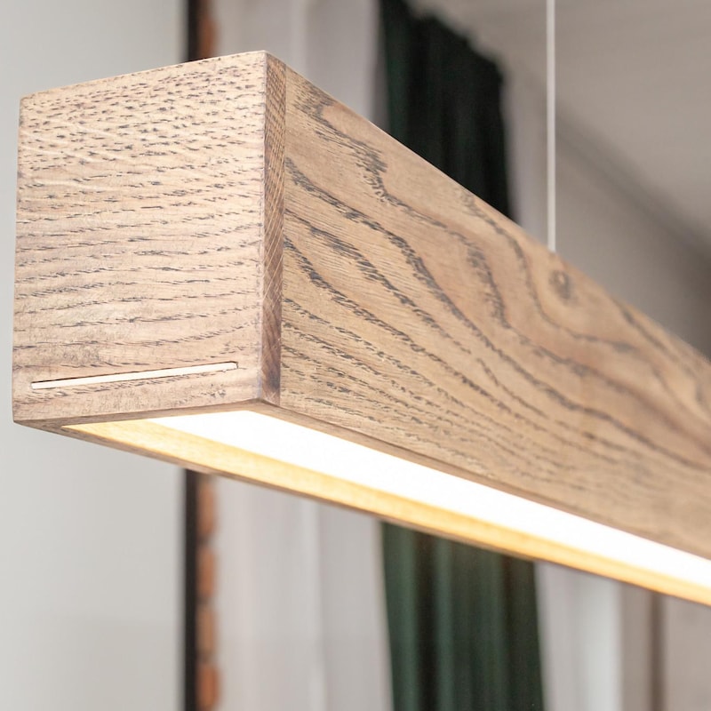 Wood Light Fixture - Etsy