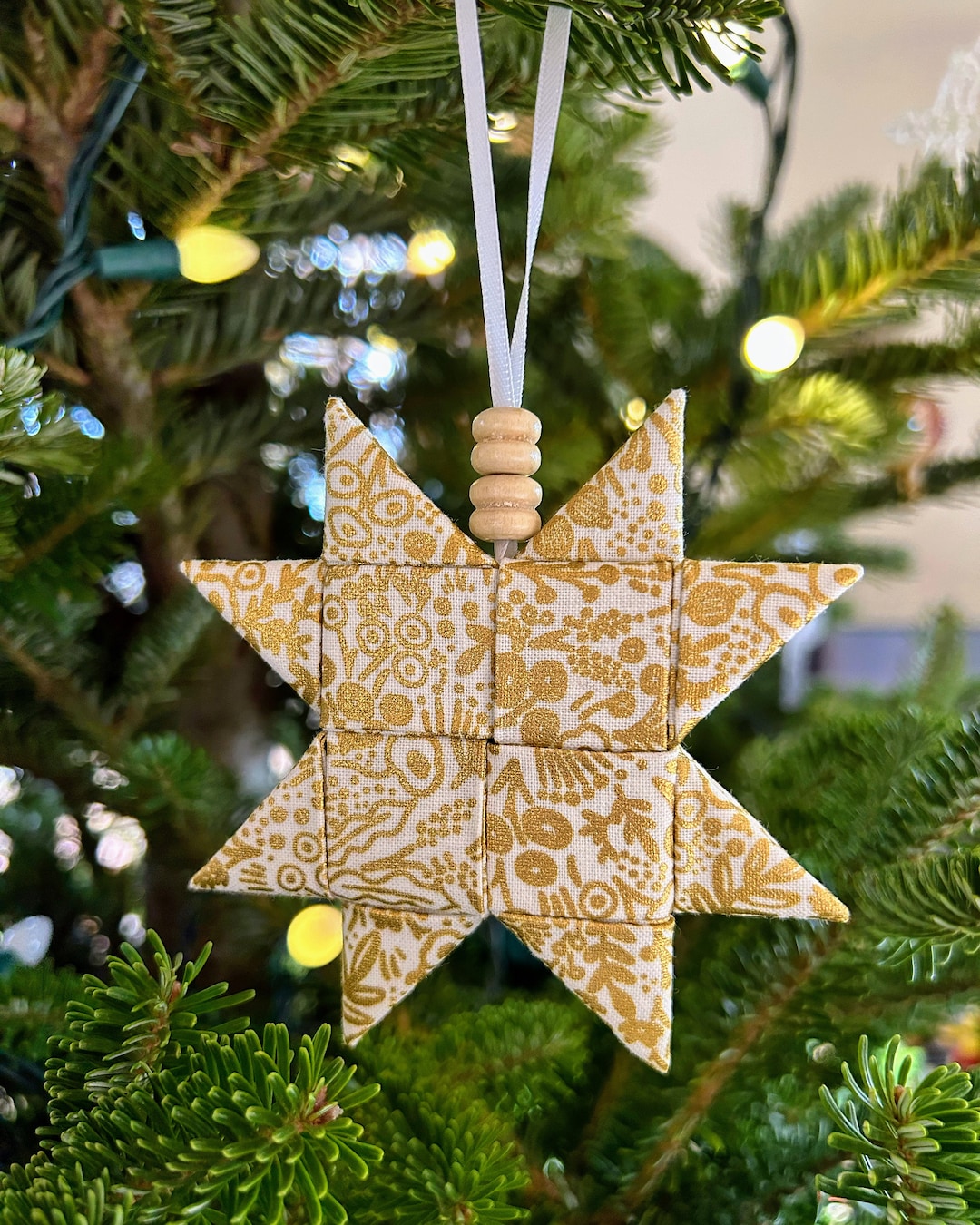 Scandinavian Folded Star Ornament, Rifle Paper Co. Fabric - Etsy