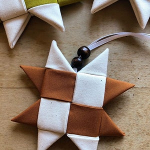 Scandinavian Folded Star Ornaments, Set of Three - Etsy