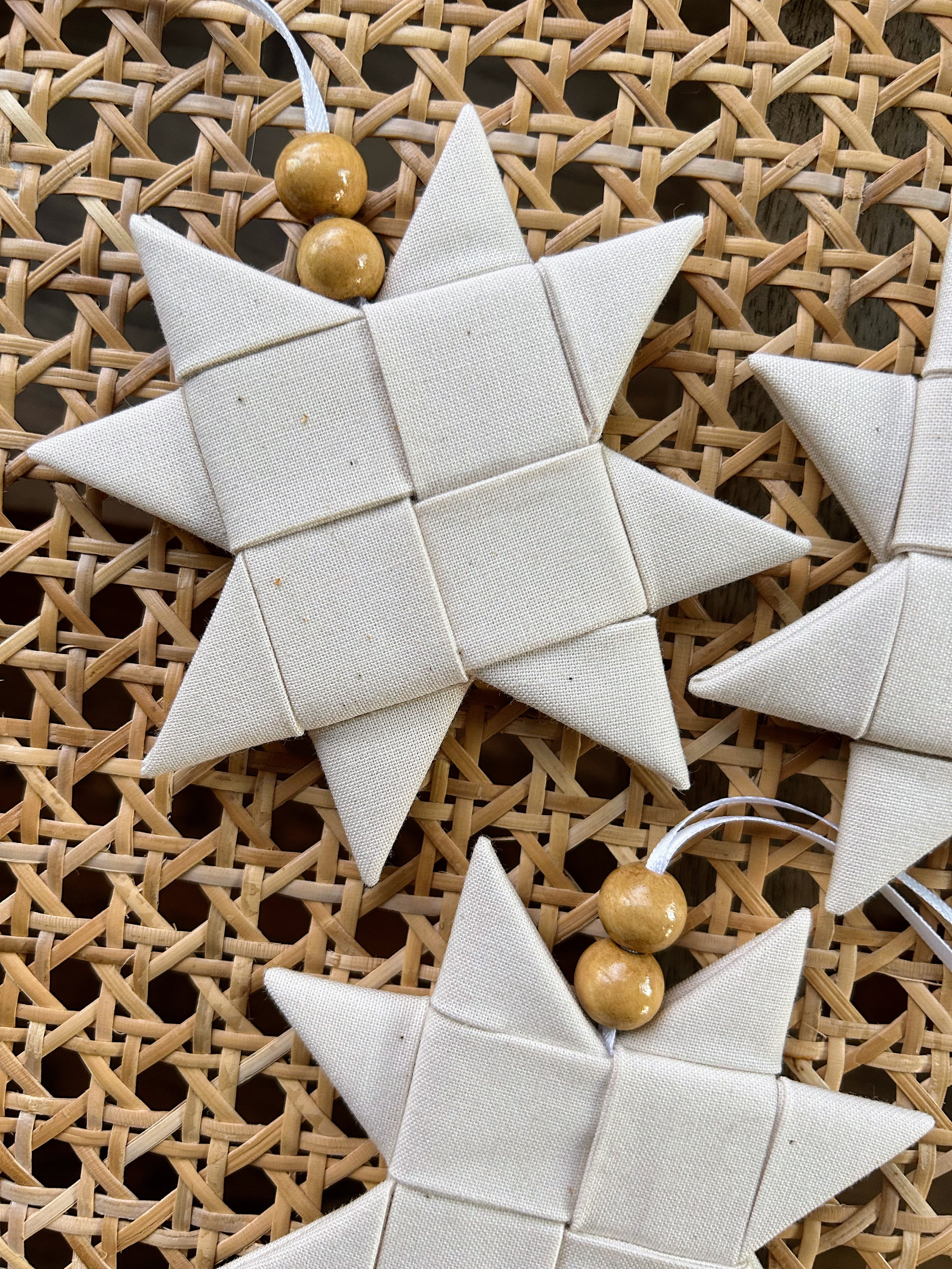 Scandinavian Folded Star Ornaments, Set of Three - Etsy