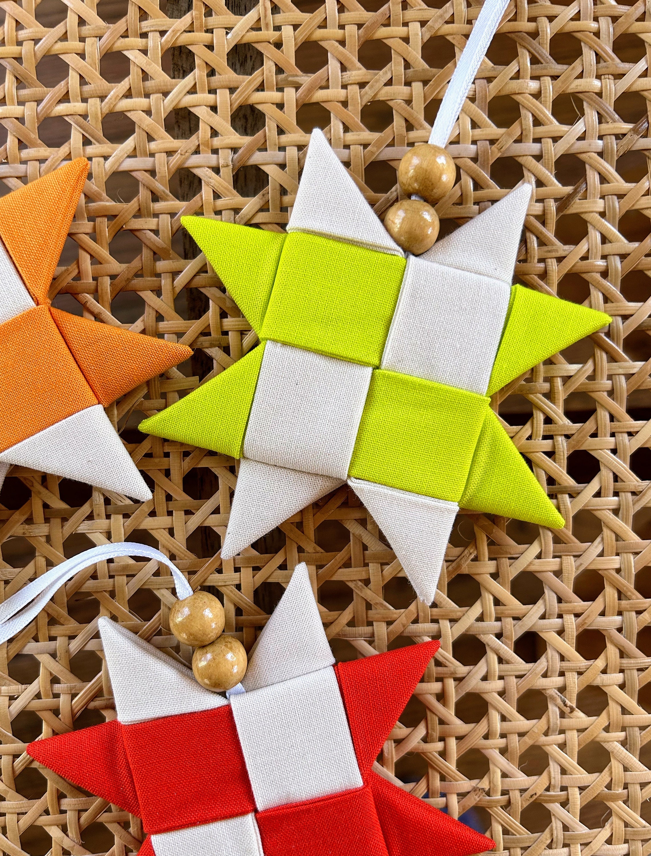 Scandinavian Folded Star Ornaments, Set of Three - Etsy