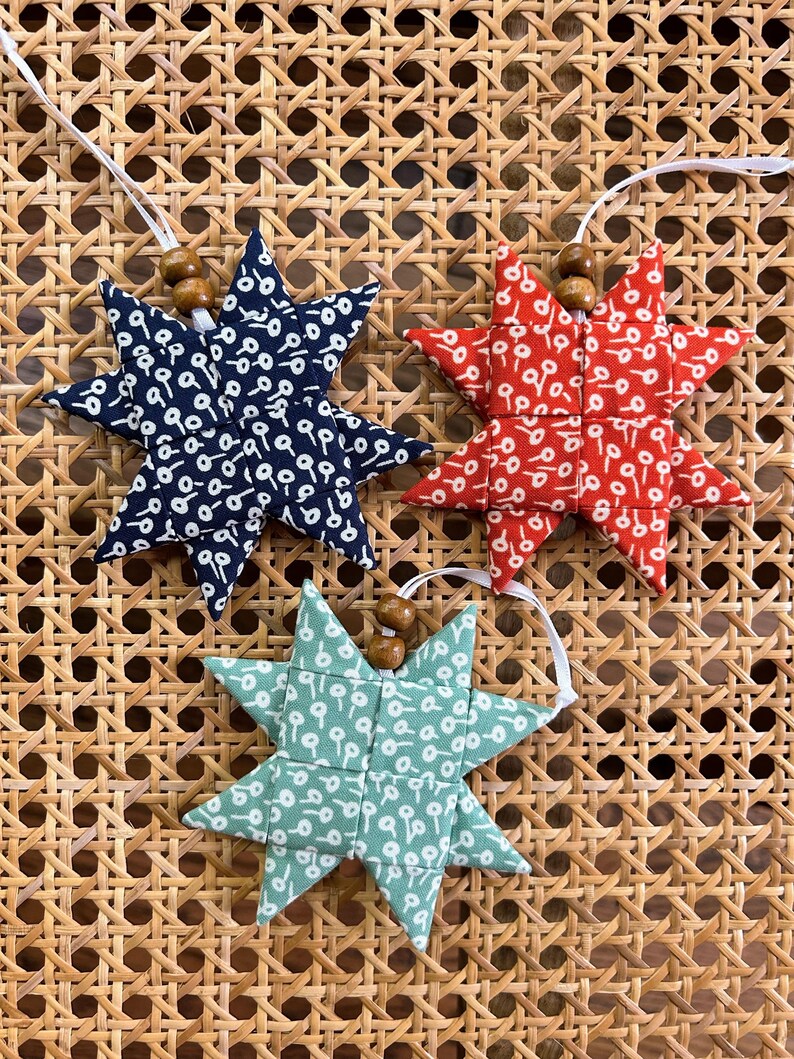Scandinavian Folded Star Ornaments, Set of Three, Rifle Paper Co ...