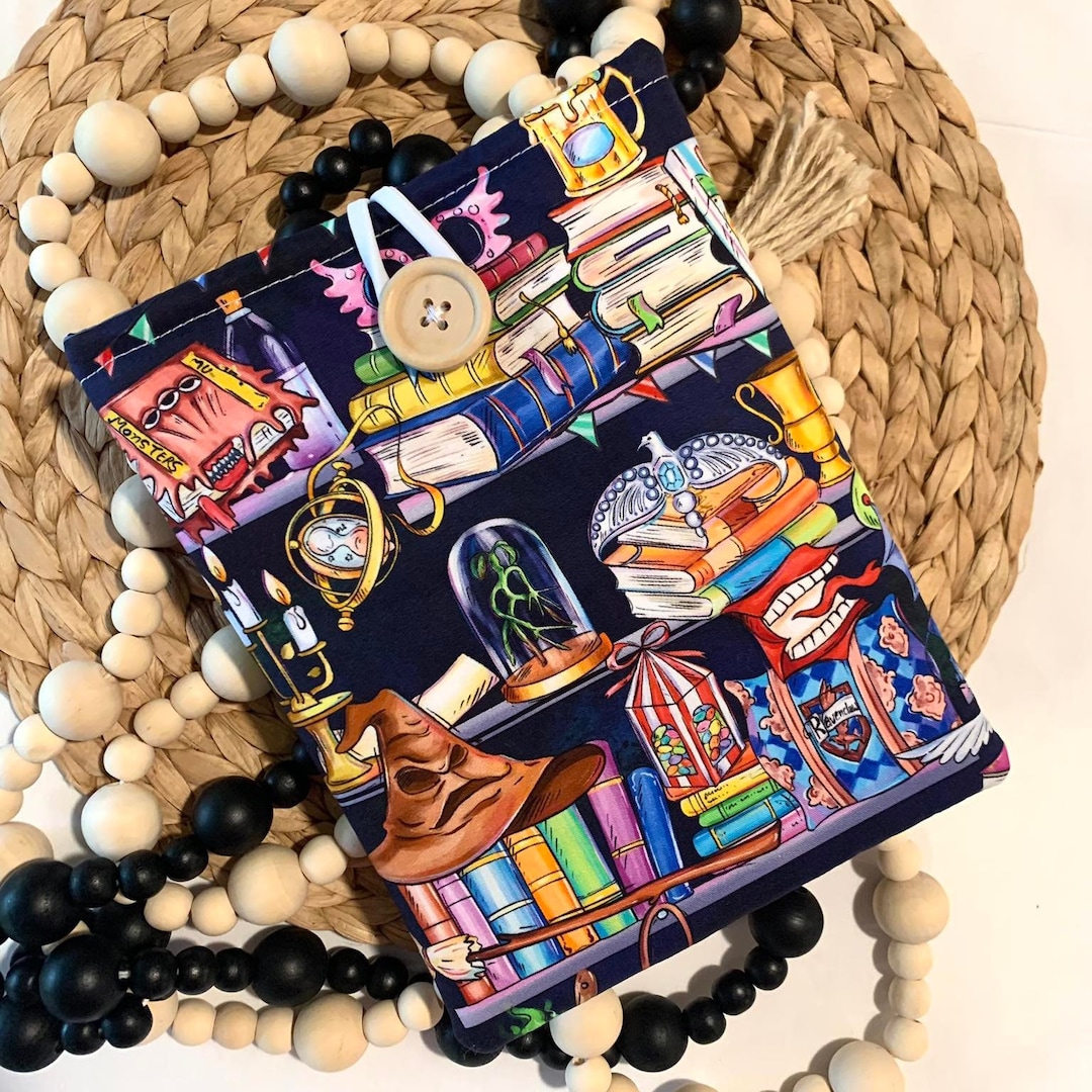 Wizard Magic Bookshelf Book Sleeve, HP Book Sleeve, Kindle Sleeve ...