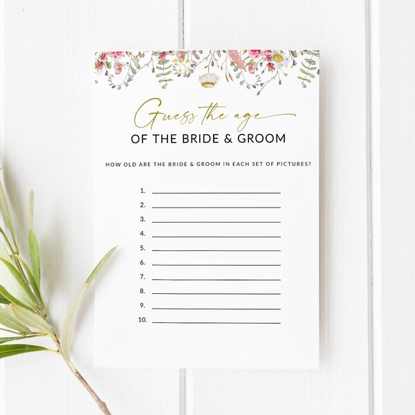 Guess the Brides Age - Etsy