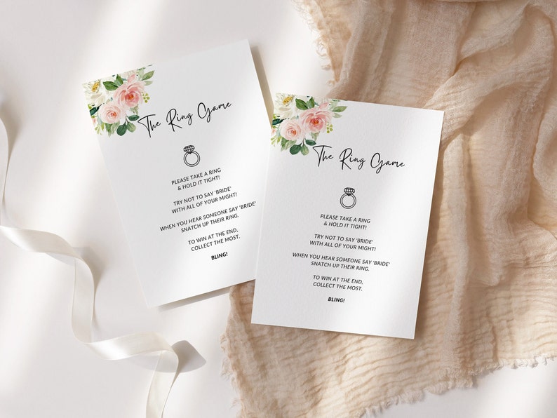 Find the Ring Bridal Shower Game, Wedding Shower Games, Printable Games ...