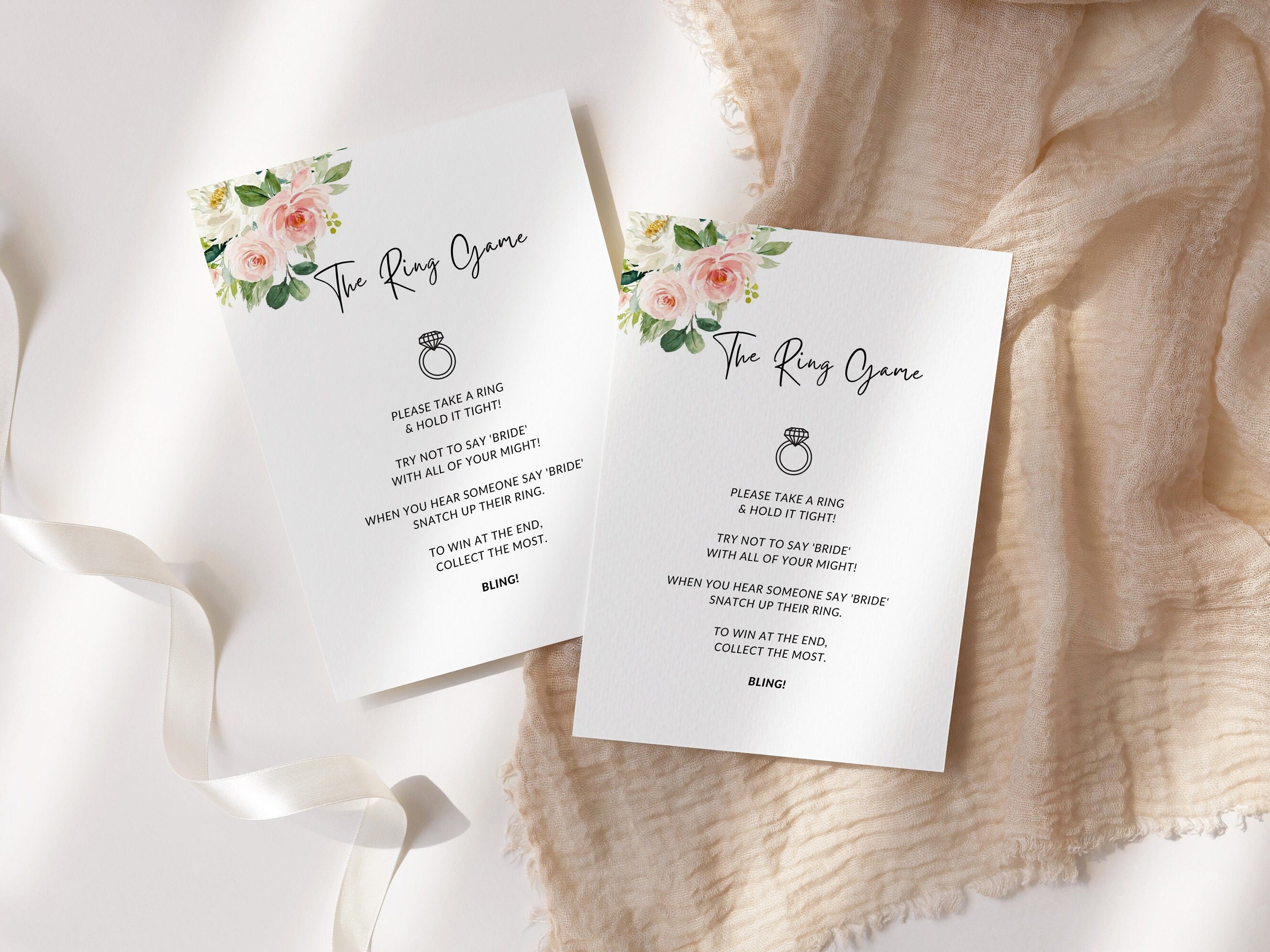 Find the Ring Bridal Shower Game, Wedding Shower Games, Printable Games ...