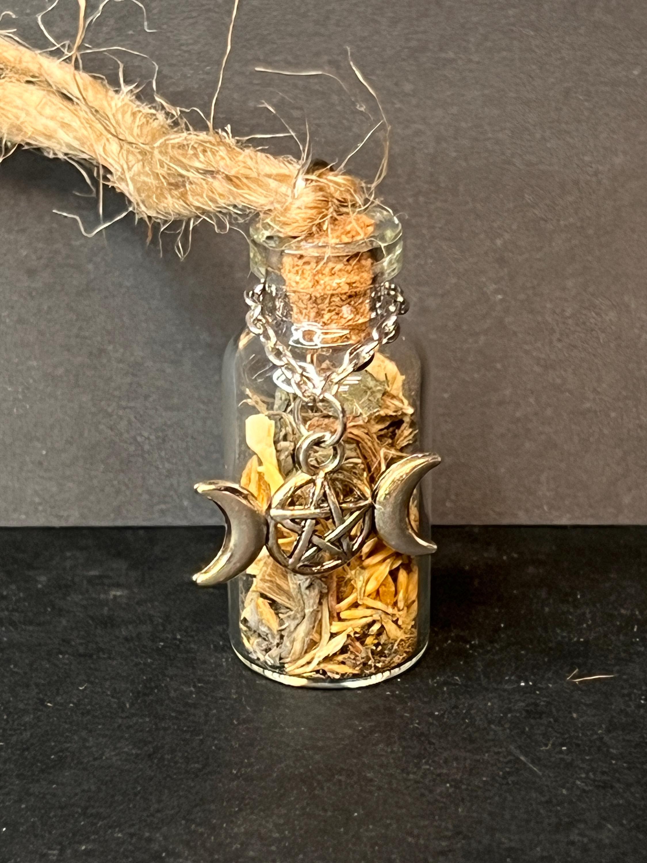 Protection Spell Jar | Keychain | Car Charm | Warding off Negativity ...