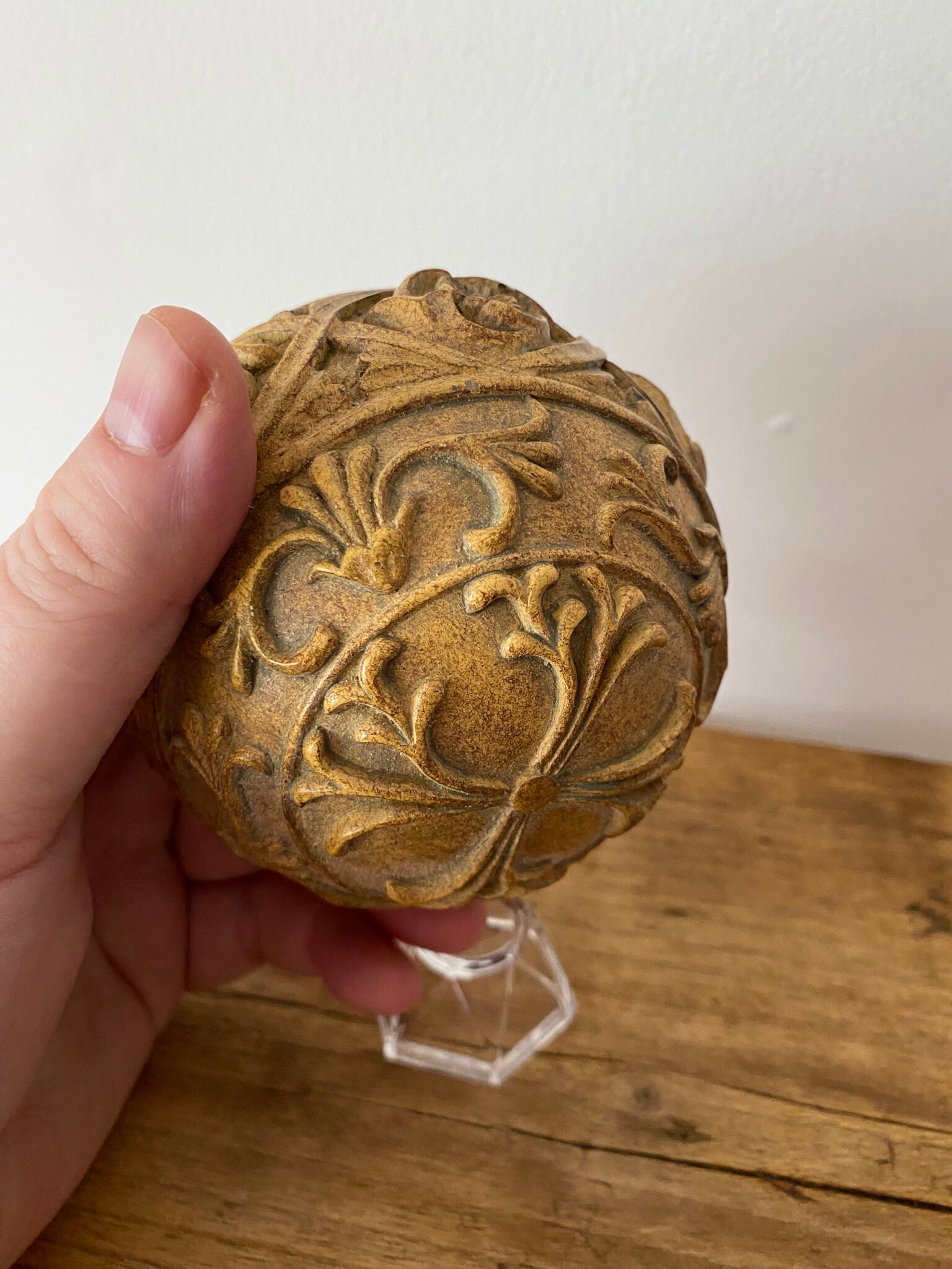 Unusual Rare 3D Carved Brazil Nut Pod Ball - Etsy