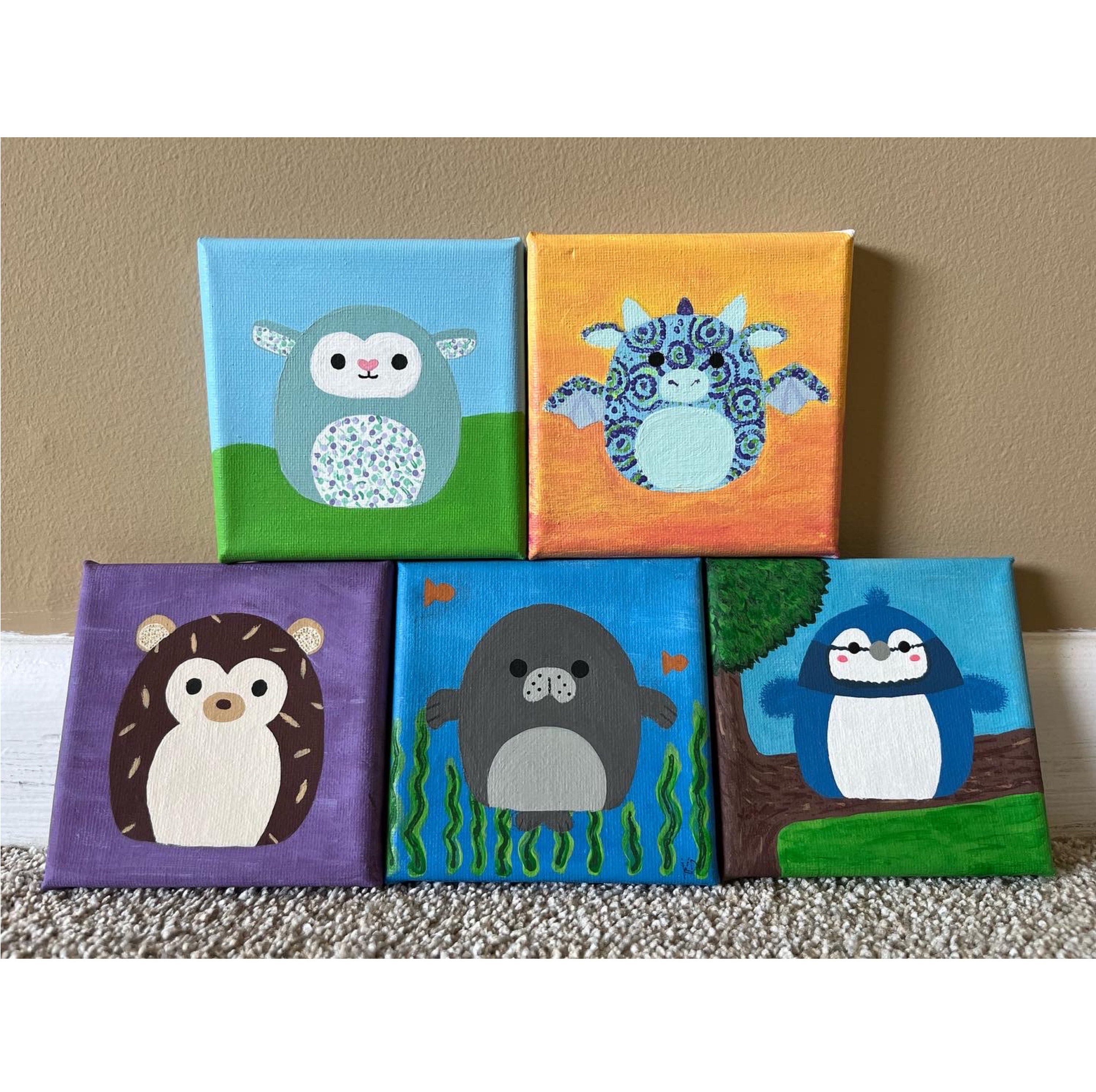 Custom Squishmallow Portrait - Etsy