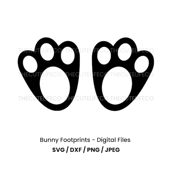 Bunny Feet Svg - Etsy