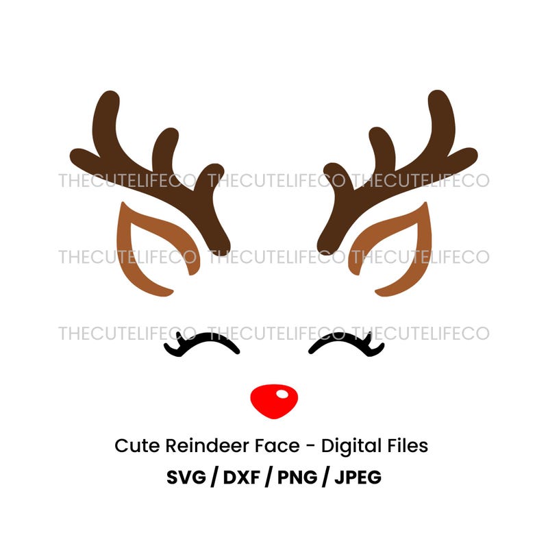 Reindeer Antler Clipart - Etsy