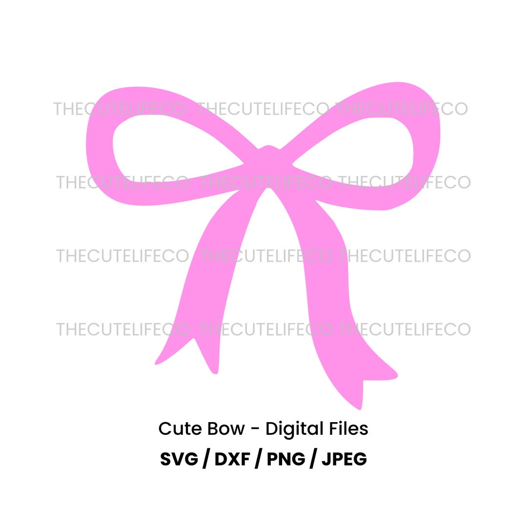 Bow SVG Laser Cut Files Bow Digital Cut File for Cricut Printable Png ...