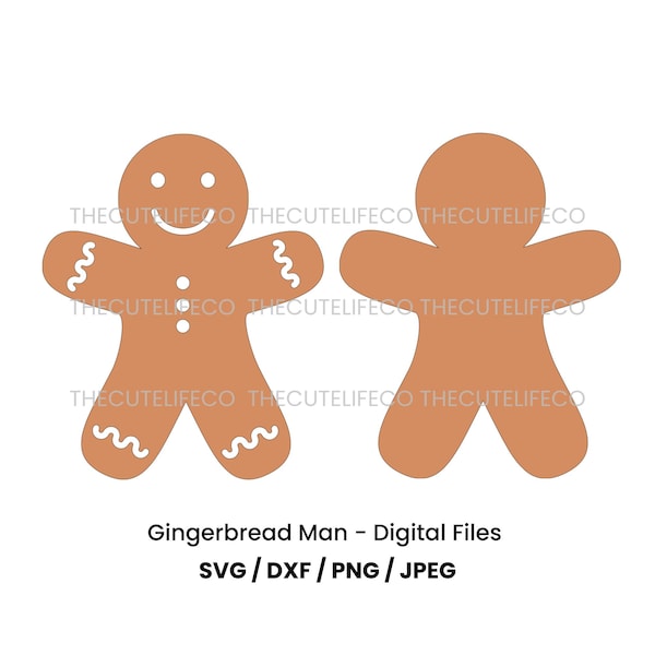 Svg Gingerbread Cards - Etsy UK