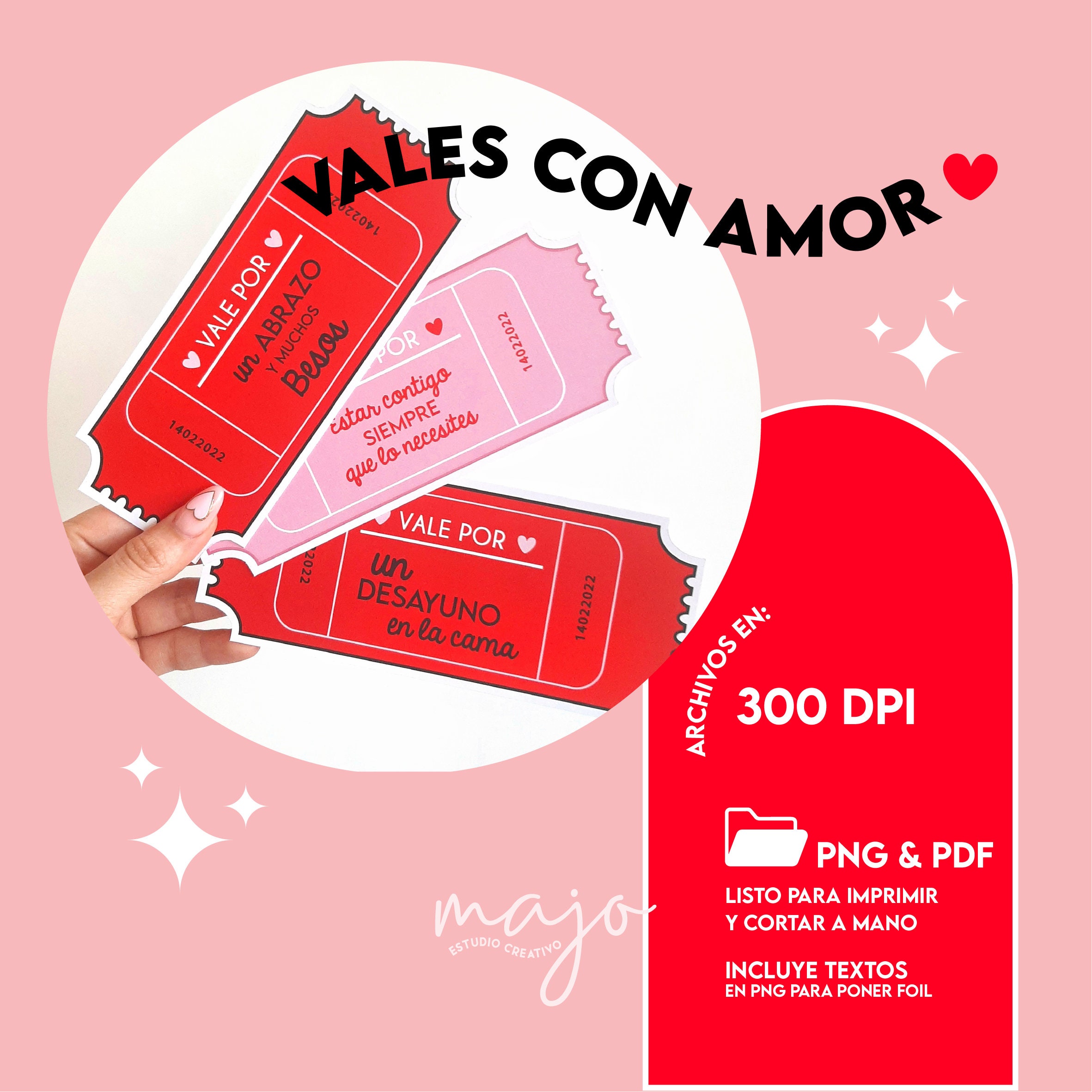 VALES CON AMOR - Etsy México