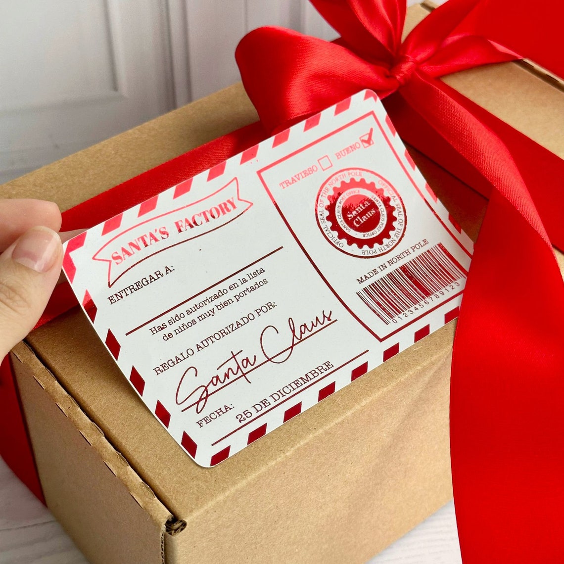 Stickers para regalos de Santa Claus - Etsy México