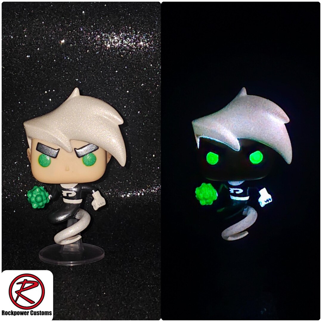 Funko Pop Danny Phantom 854 CUSTOM Metallic GITD - Etsy