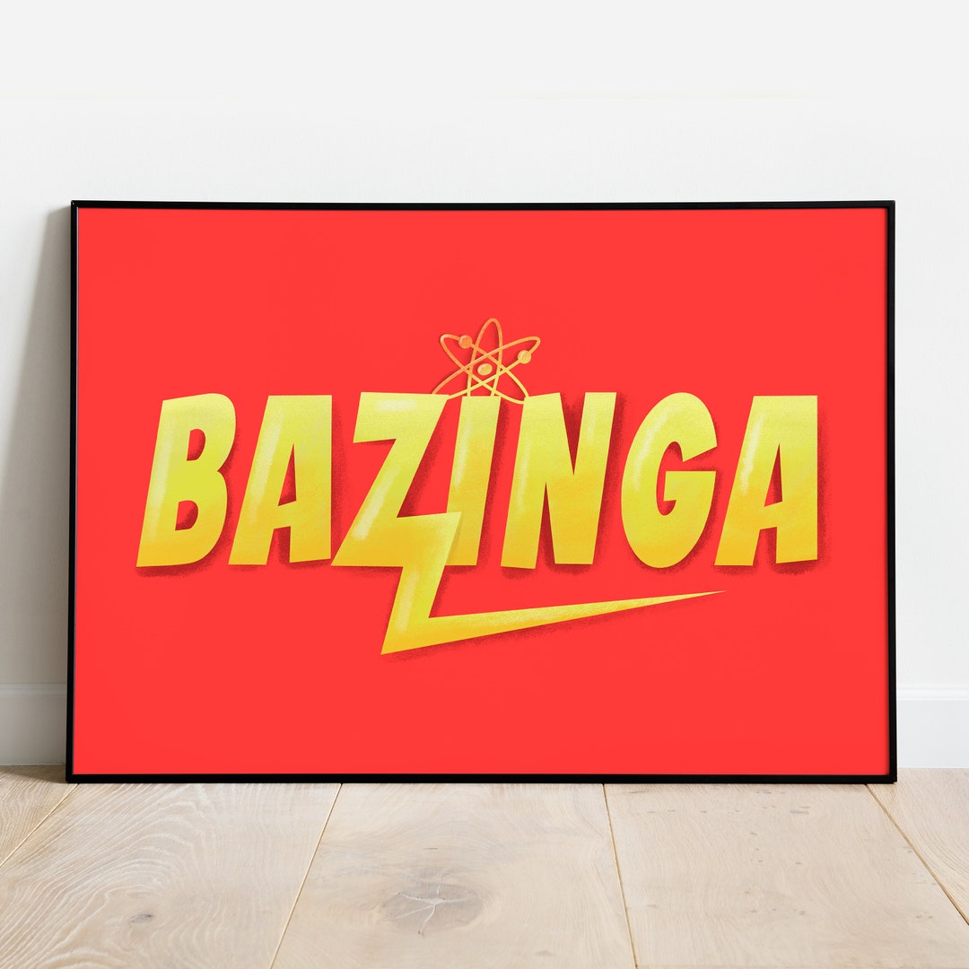 Bazinga Digital Wall Print - Etsy