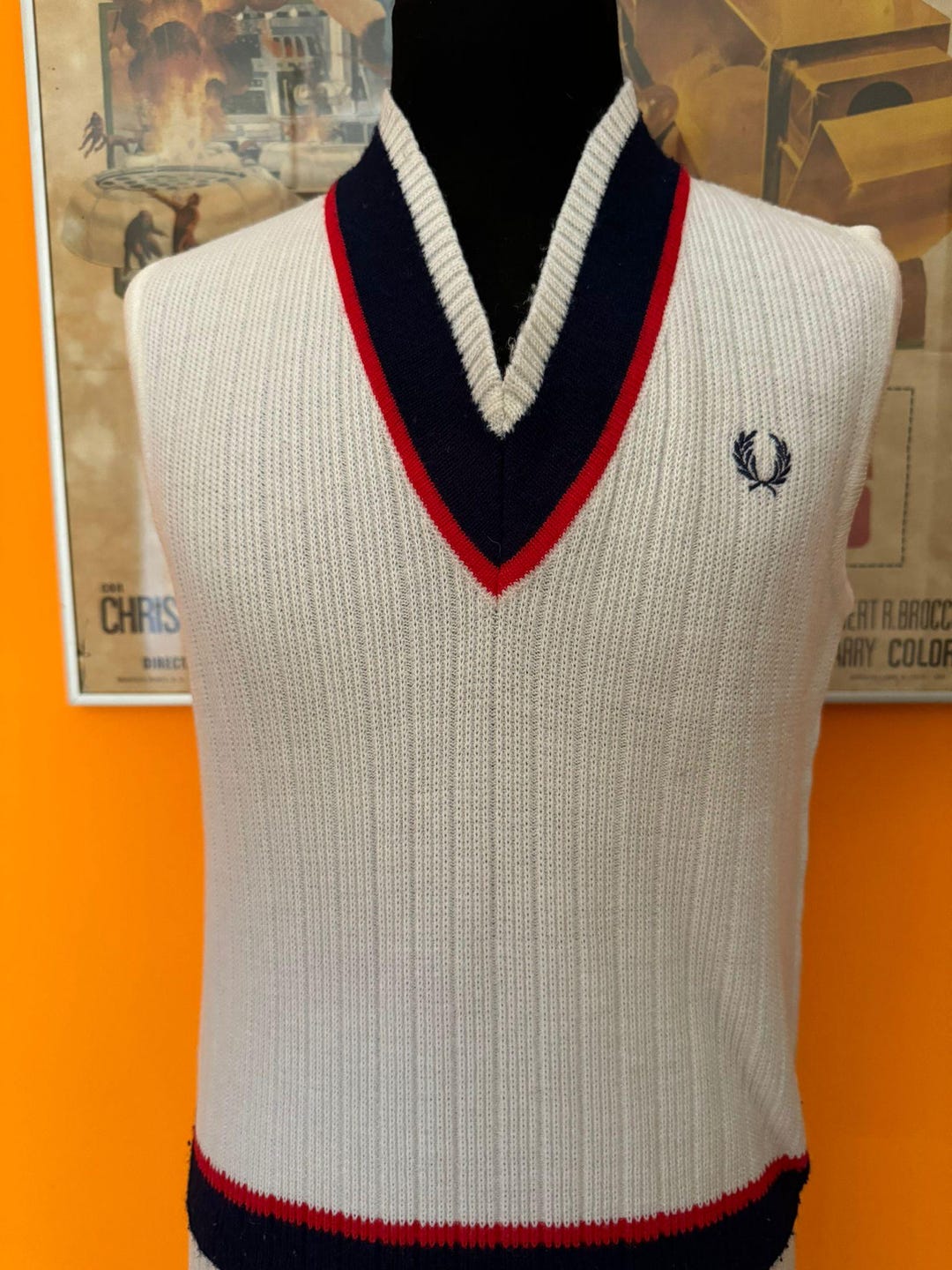 FRED PERRY Tank Top Vintage, 70's Fred Perry Tank Top, - Etsy
