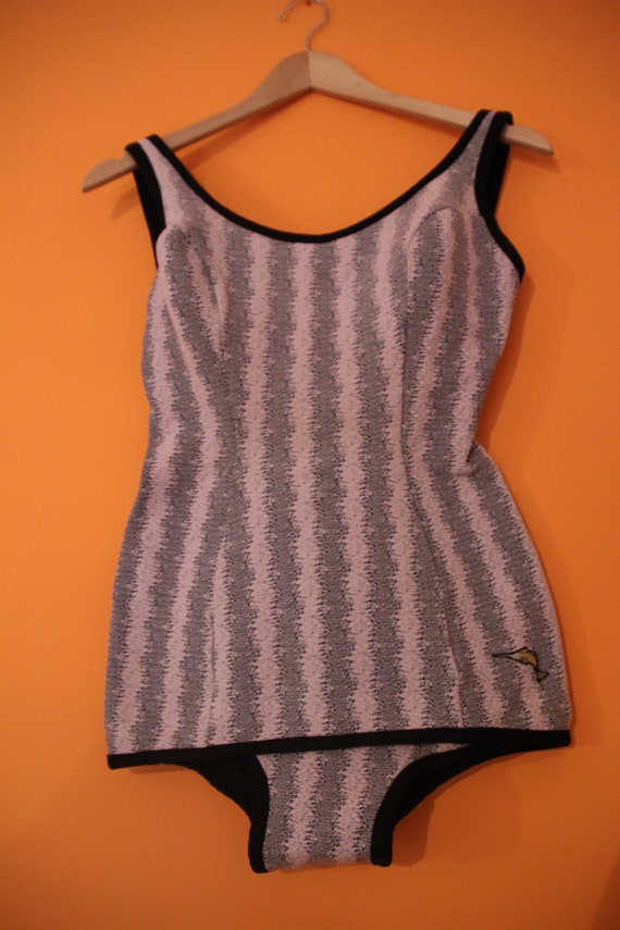 60s Vintage swimming suit, 60s, pin Up,sixties, pink… - Gem