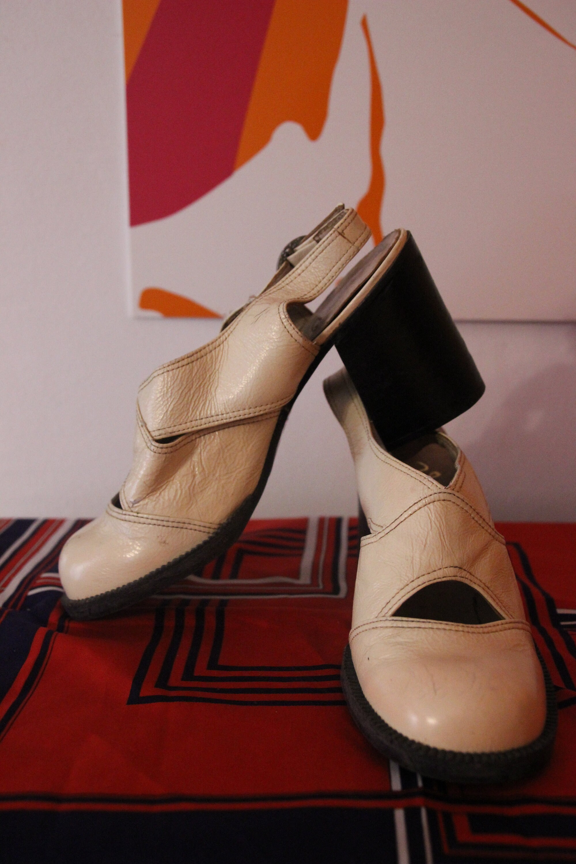 Vintage Mod Shoes, Size 37, Slingback, 70s Shoes, Platform Shoes, Slade ...