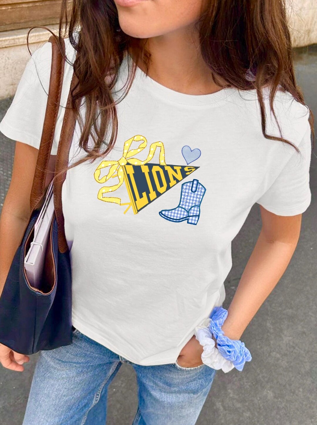 Custom College Embroidered Patchwork Pennant College Hoodie, Game Day ...