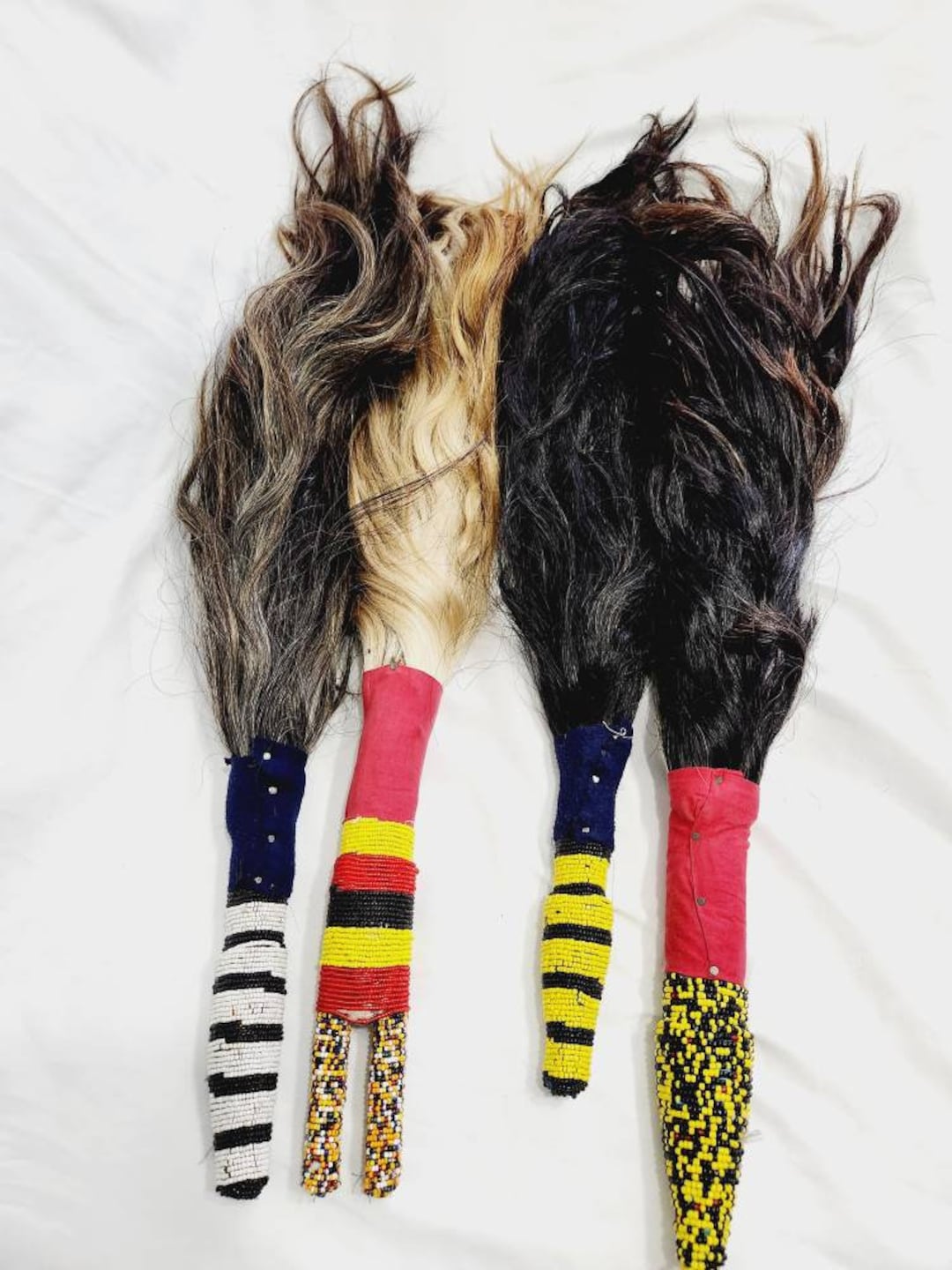 Asang (horse Tail), Beaded Fly-whisk, Traditional Fly-whisk. - Etsy