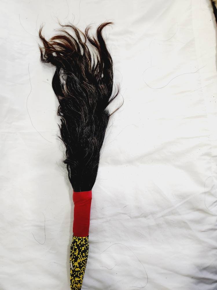 Asang (horse Tail), Beaded Fly-whisk, Traditional Fly-whisk. - Etsy