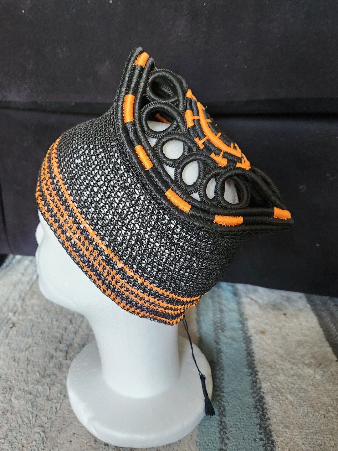 Statement Bamenda Toghu Caps, Successor Hat, Chopchair Cap, Traditional ...
