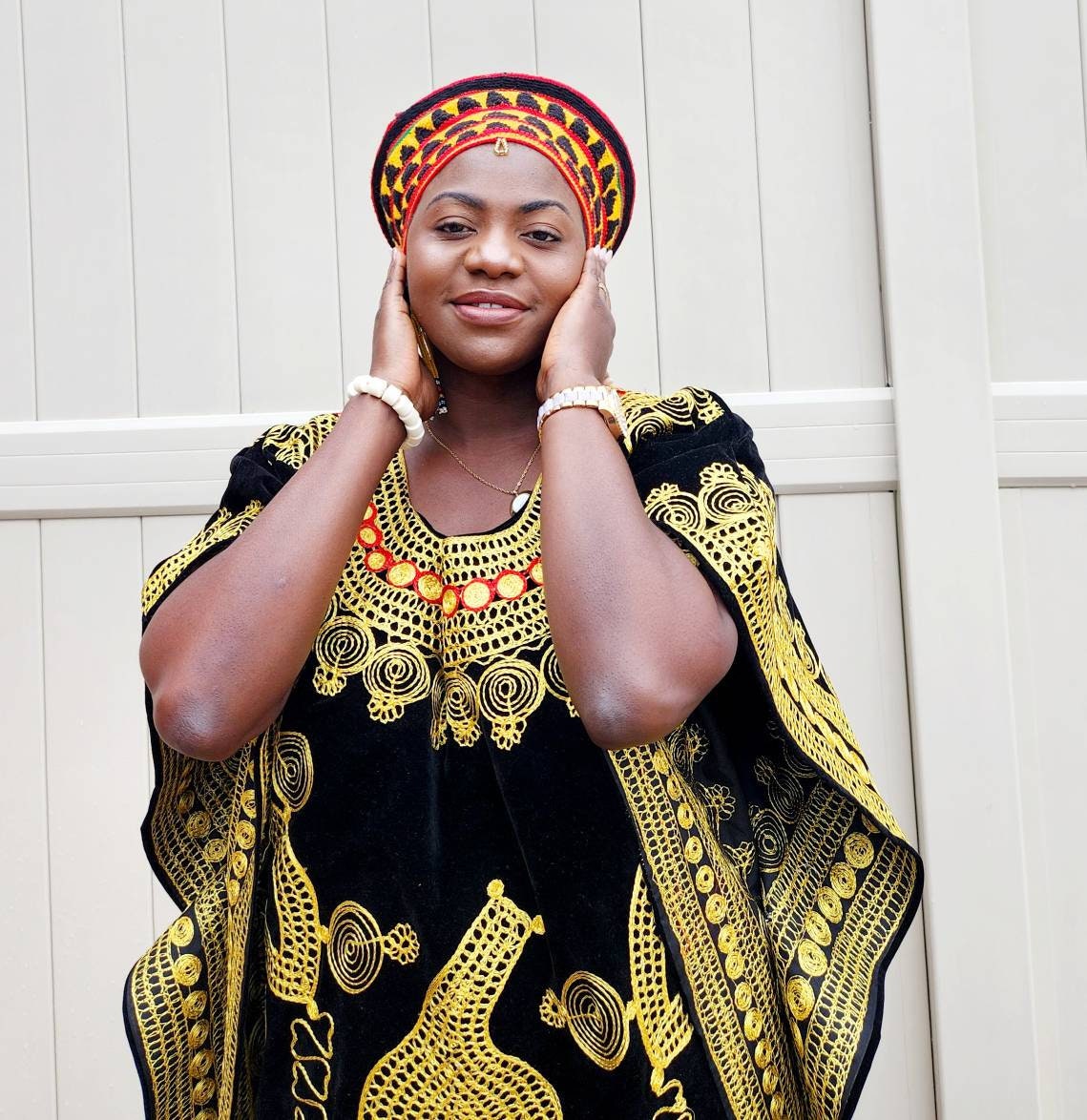 African Cap, Bamenda Toghu Caps, Traditional Hat, African Multi Color ...
