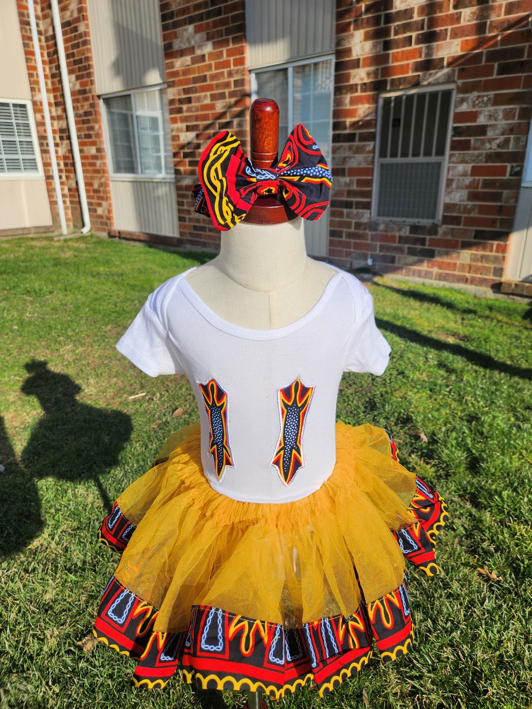 Tutu Skirt, Toghu/bamileke/ankara Baby Tutu Skirt, Top and Headband for ...