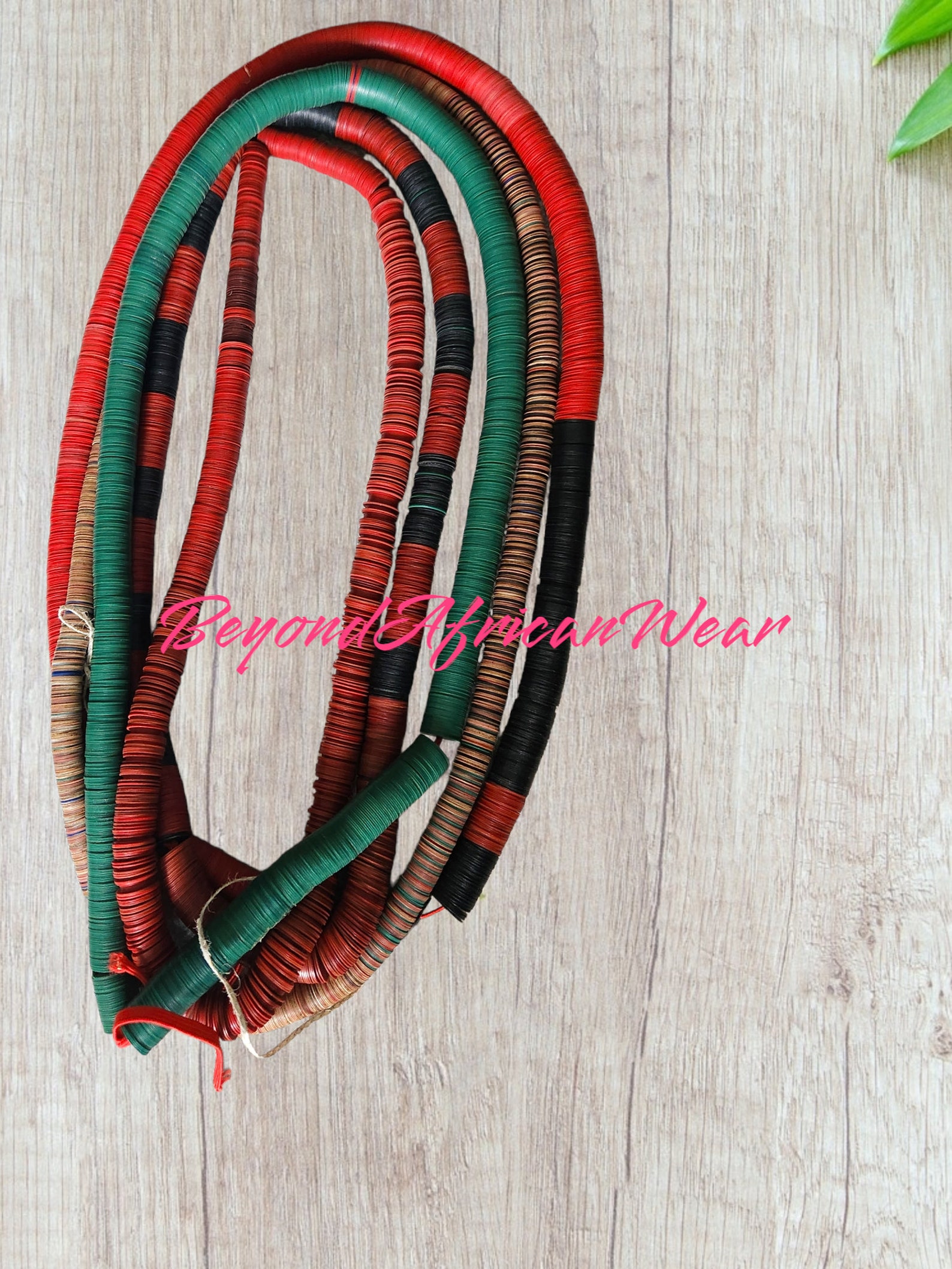 Jigida Disc Beads,vinyl Waistbeads,african Waistbeads,igbo Traditional ...