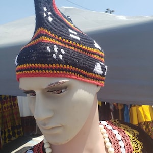Bamenda Toghu Caps, Traditional Hat, African Multi Color Hats, Costume ...