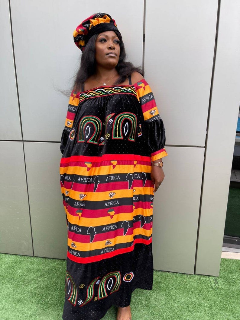 Toghu Kaba Contry Material Dress African Traditional Wear Bamenda ...