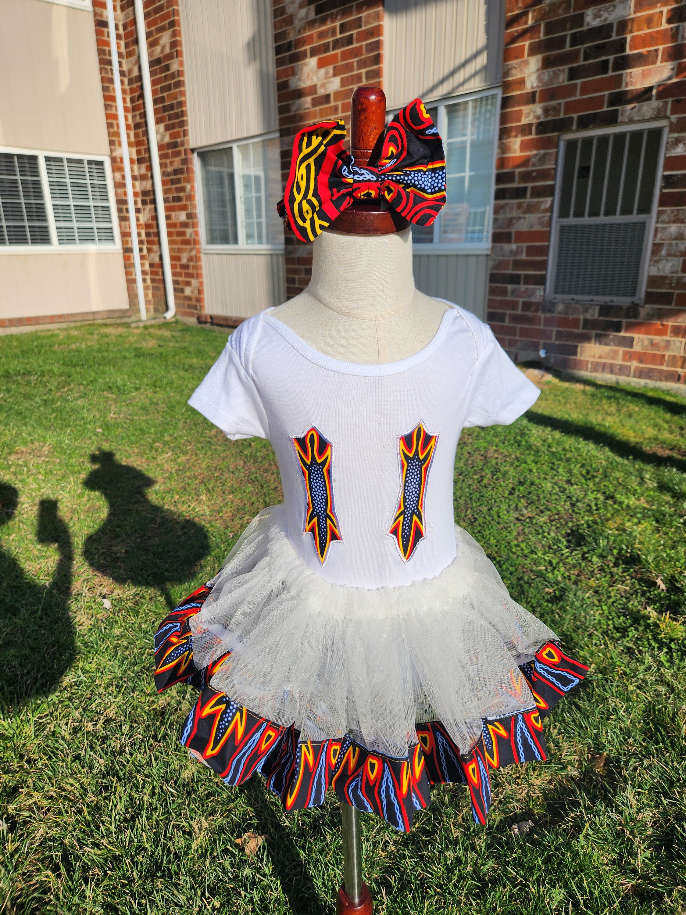 Tutu Skirt, Toghu/bamileke/ankara Baby Tutu Skirt, Top and Headband for ...