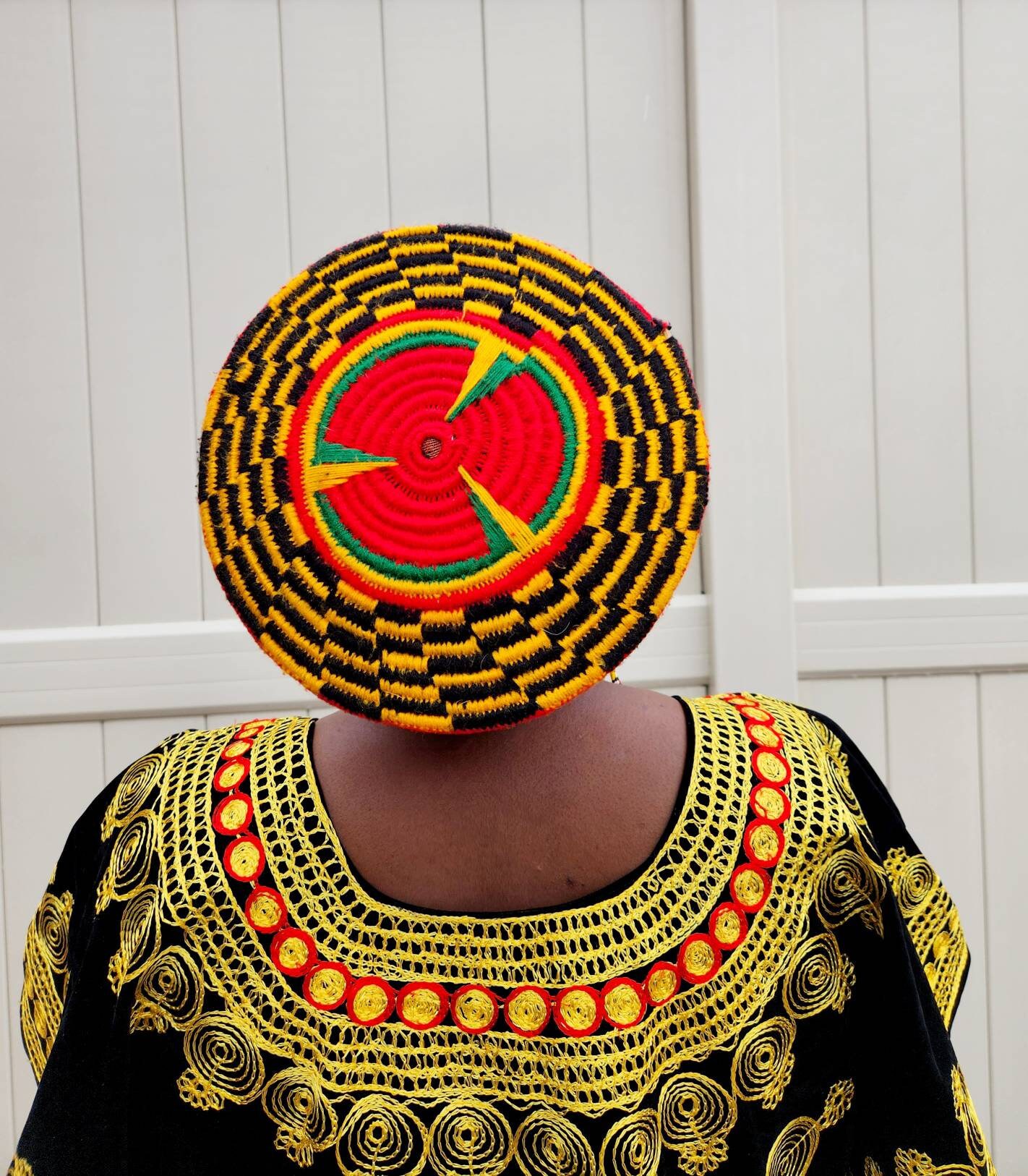African Cap, Bamenda Toghu Caps, Traditional Hat, African Multi Color ...