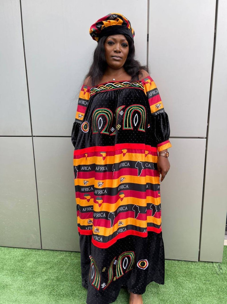 Toghu Kaba Contry Material Dress African Traditional Wear Bamenda ...