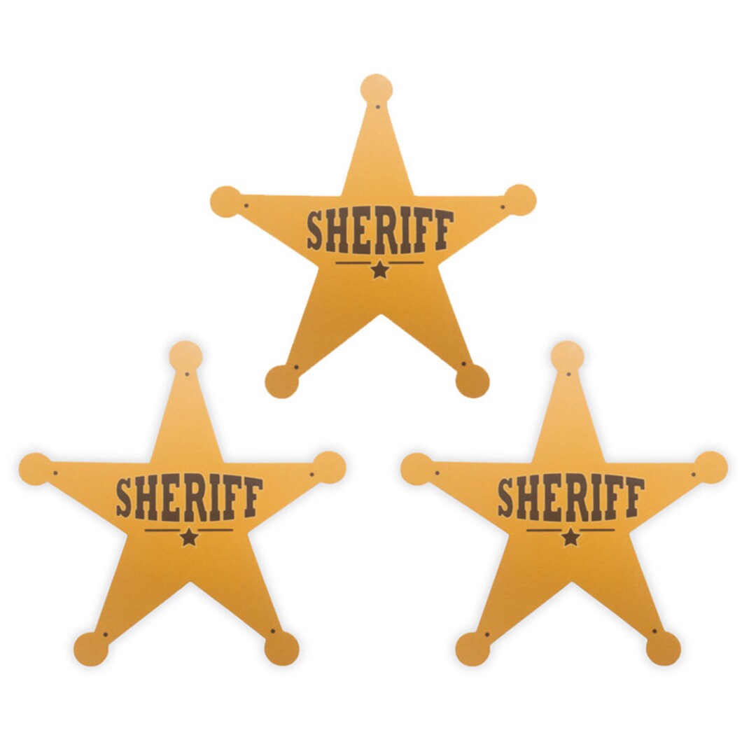 Multi-pack Sheriff Dress-up Badge - Etsy