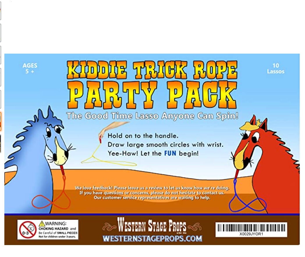 Kiddie Trick Rope Lasso Party Pack (set of 10, Assorted Colors) - Etsy