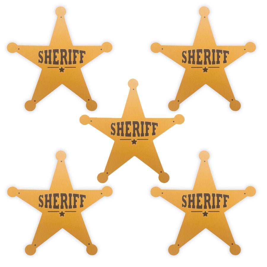 Multi-pack Sheriff Dress-up Badge - Etsy