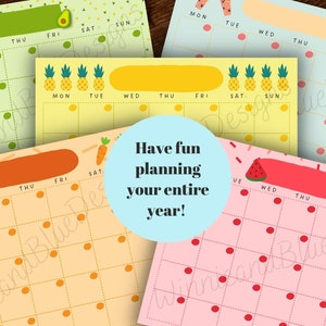 Printable Calendars, Bright Monthly Calendar, Open Digital Calendar ...